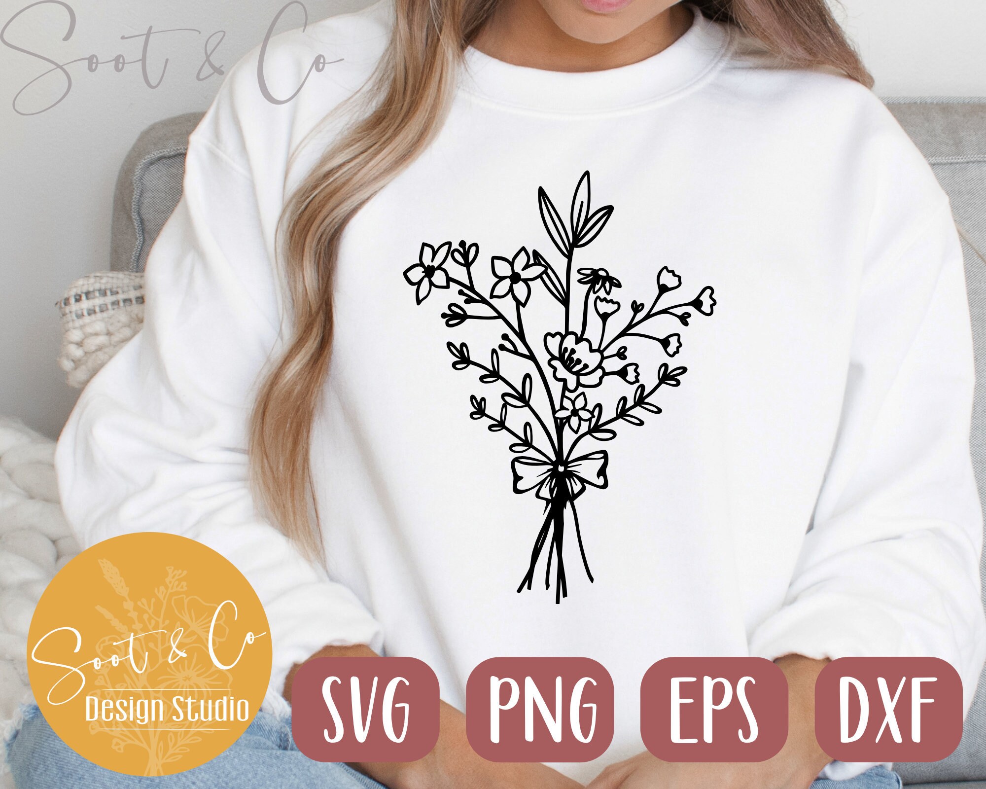 Wildflowers Svg Flower Svg Floral Svg Shirt Line Drawing - Etsy Ireland
