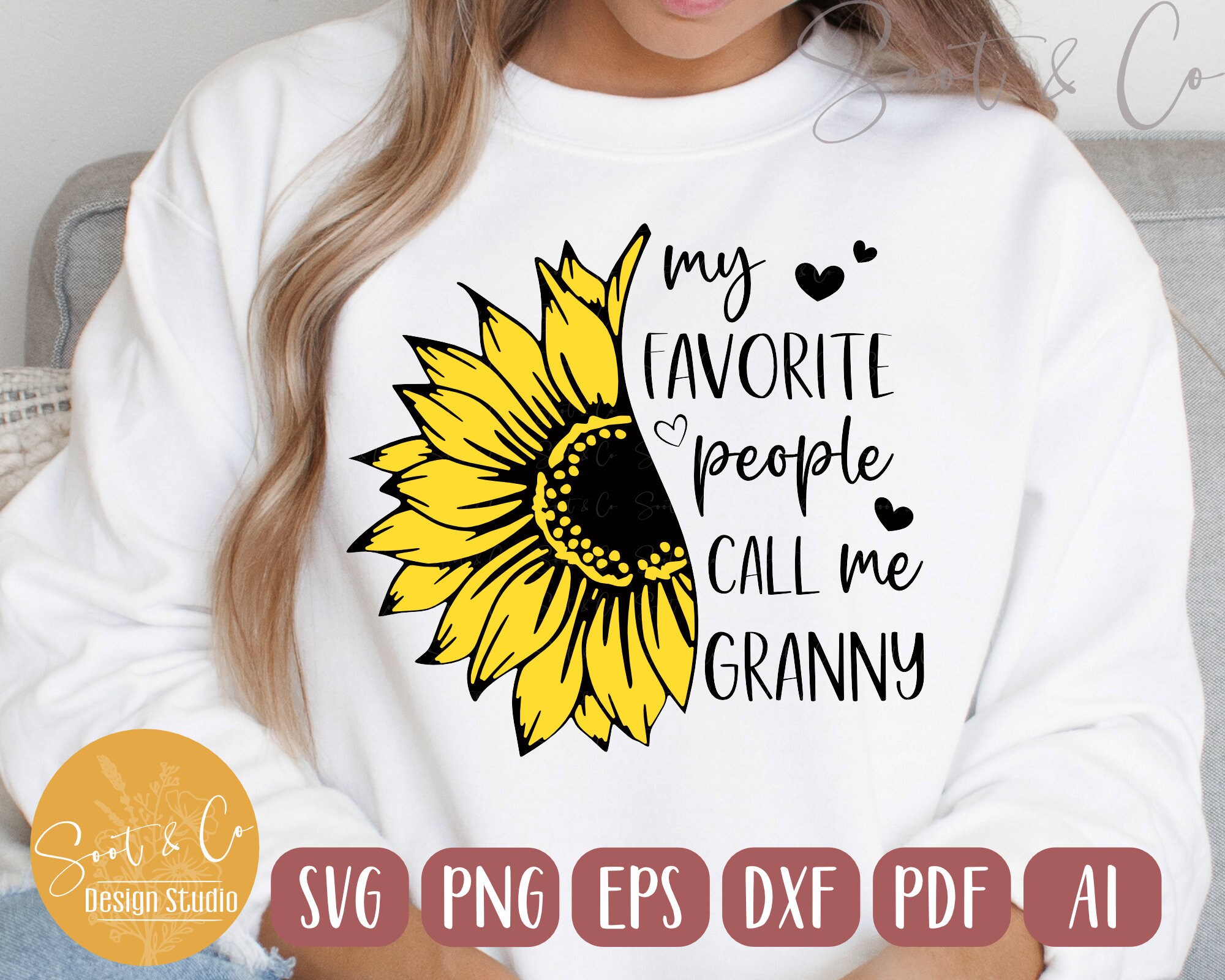 Granny Svg Design My Favorite People Call Me Granny Svg Etsy
