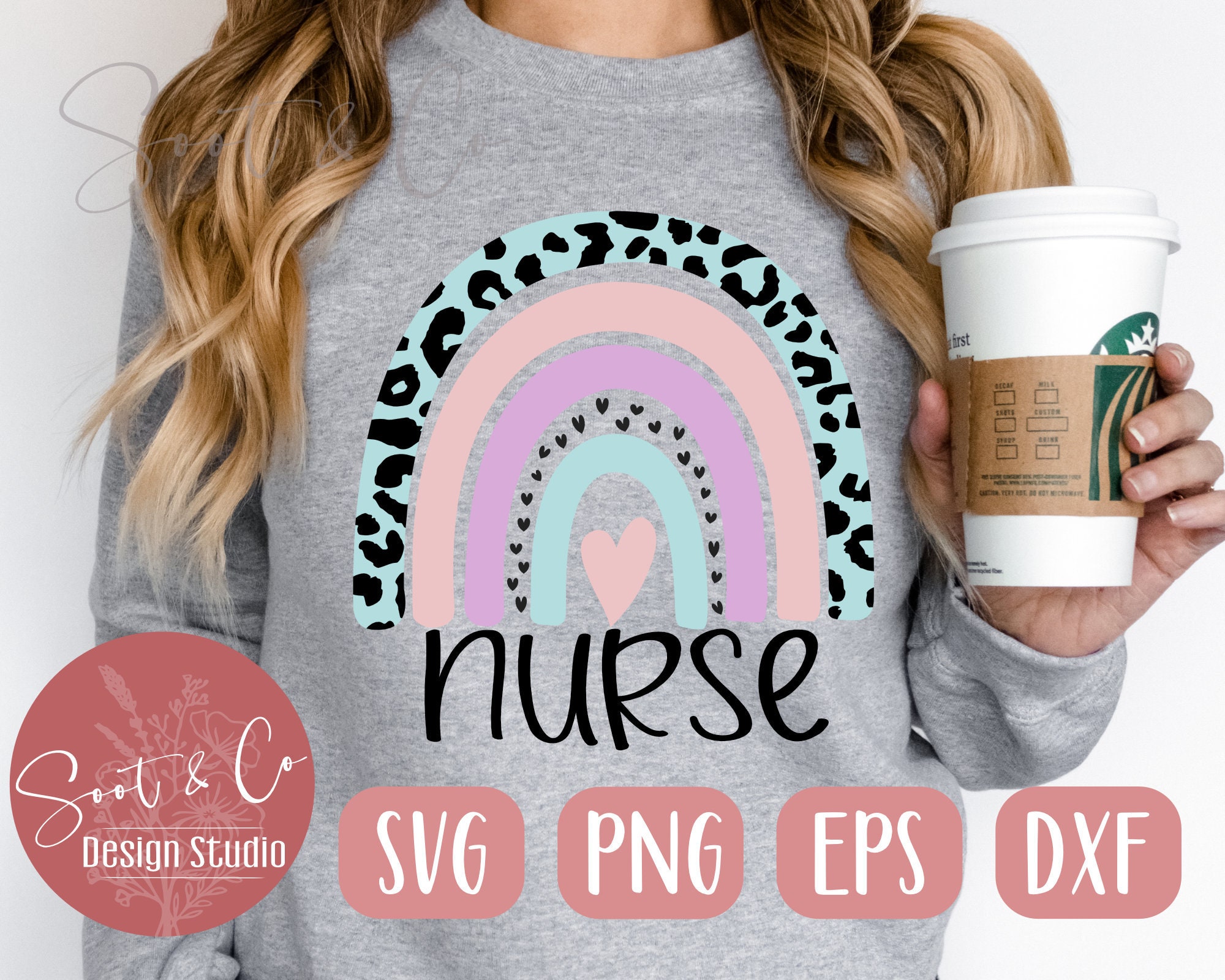 Enfermera SVG LNP svg Enfermería svg Rainbow svg png dxf - Etsy México