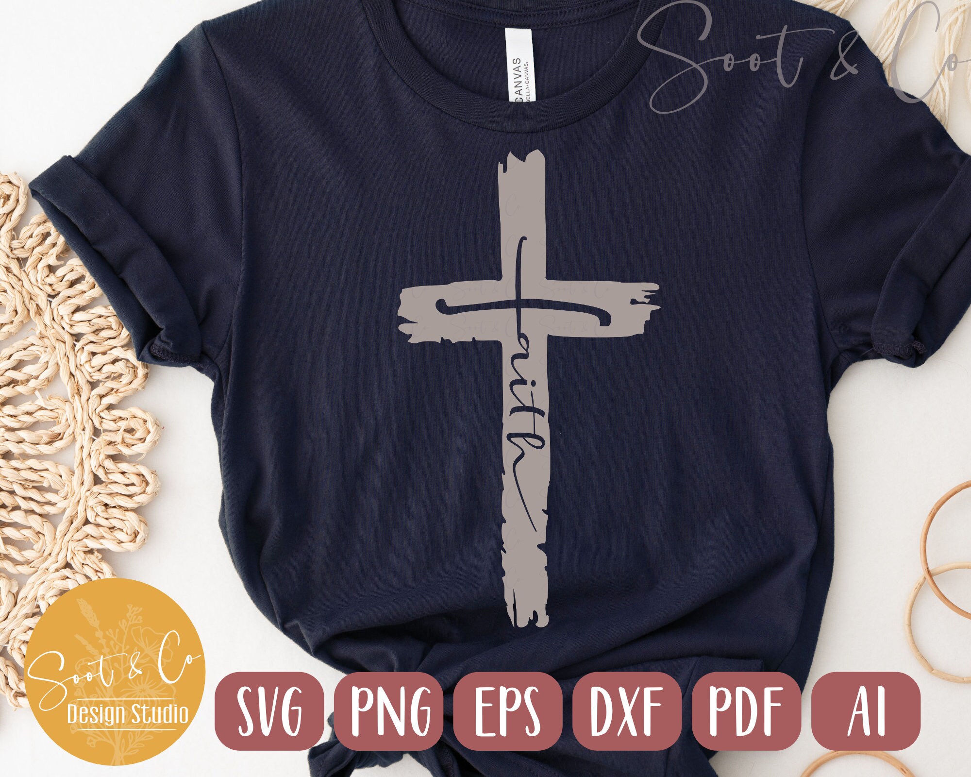 Faith SVG File | Faith Cross - Christian SVG | Religious File Cricut ...
