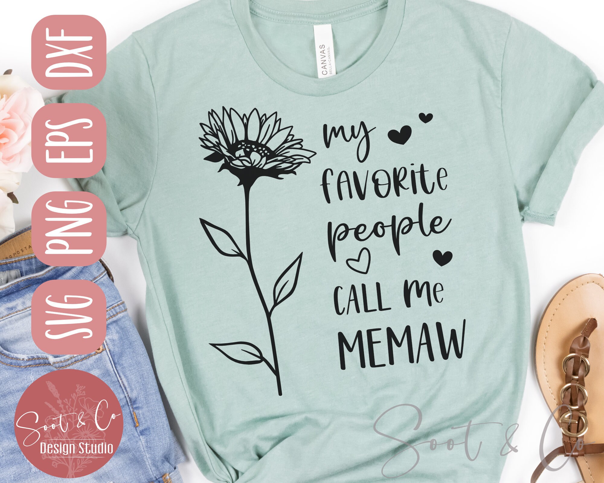 Memaw SVG Design My Favorite People Call Me Memaw SVG File - Etsy