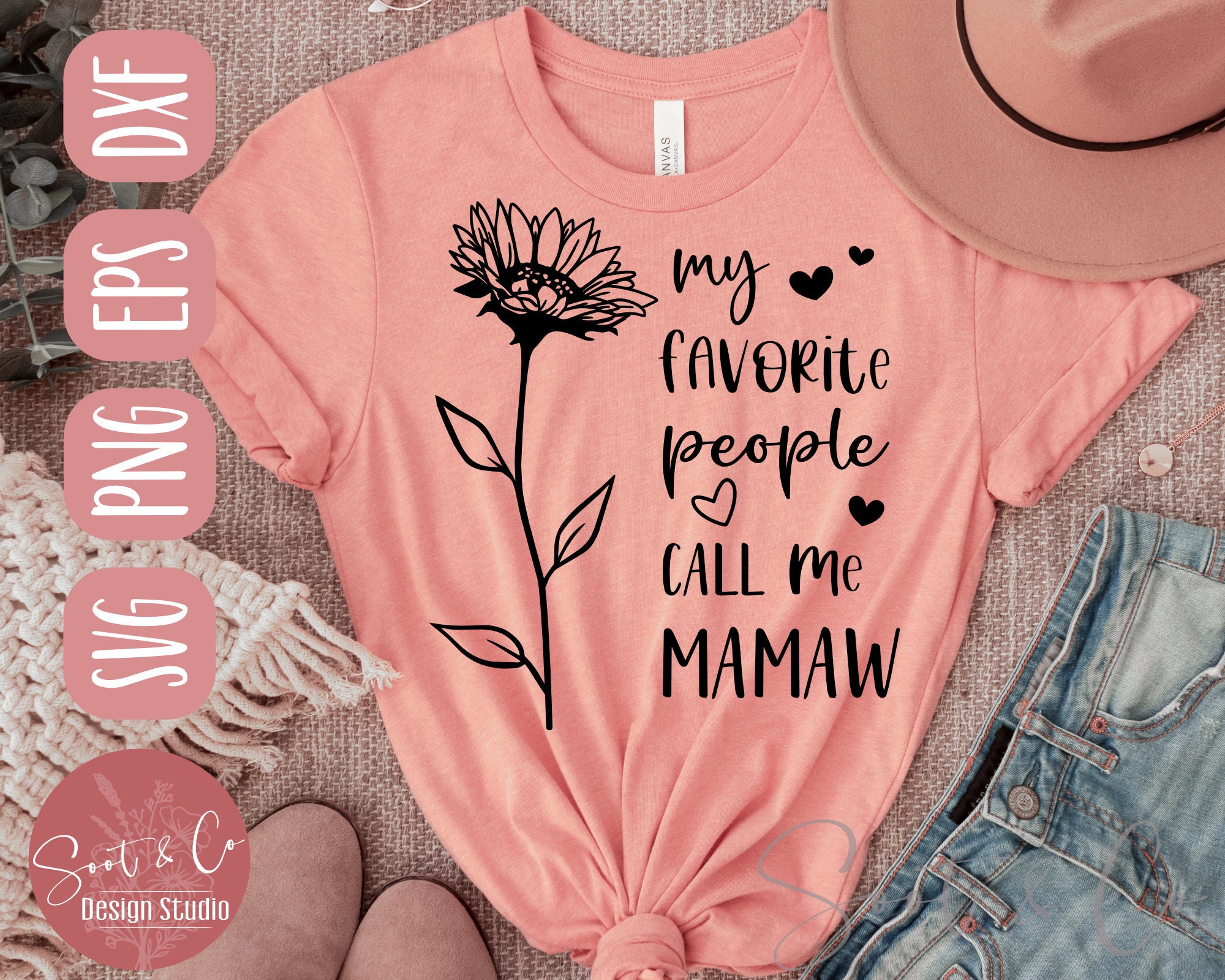Mamaw SVG Design My Favorite People Call Me Mamaw SVG File - Etsy