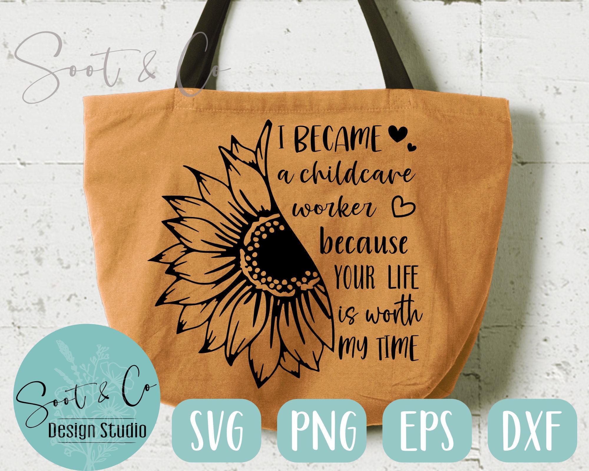 Childcare Worker Svg Shirt Svg Sunflower Svg Childcare - Etsy