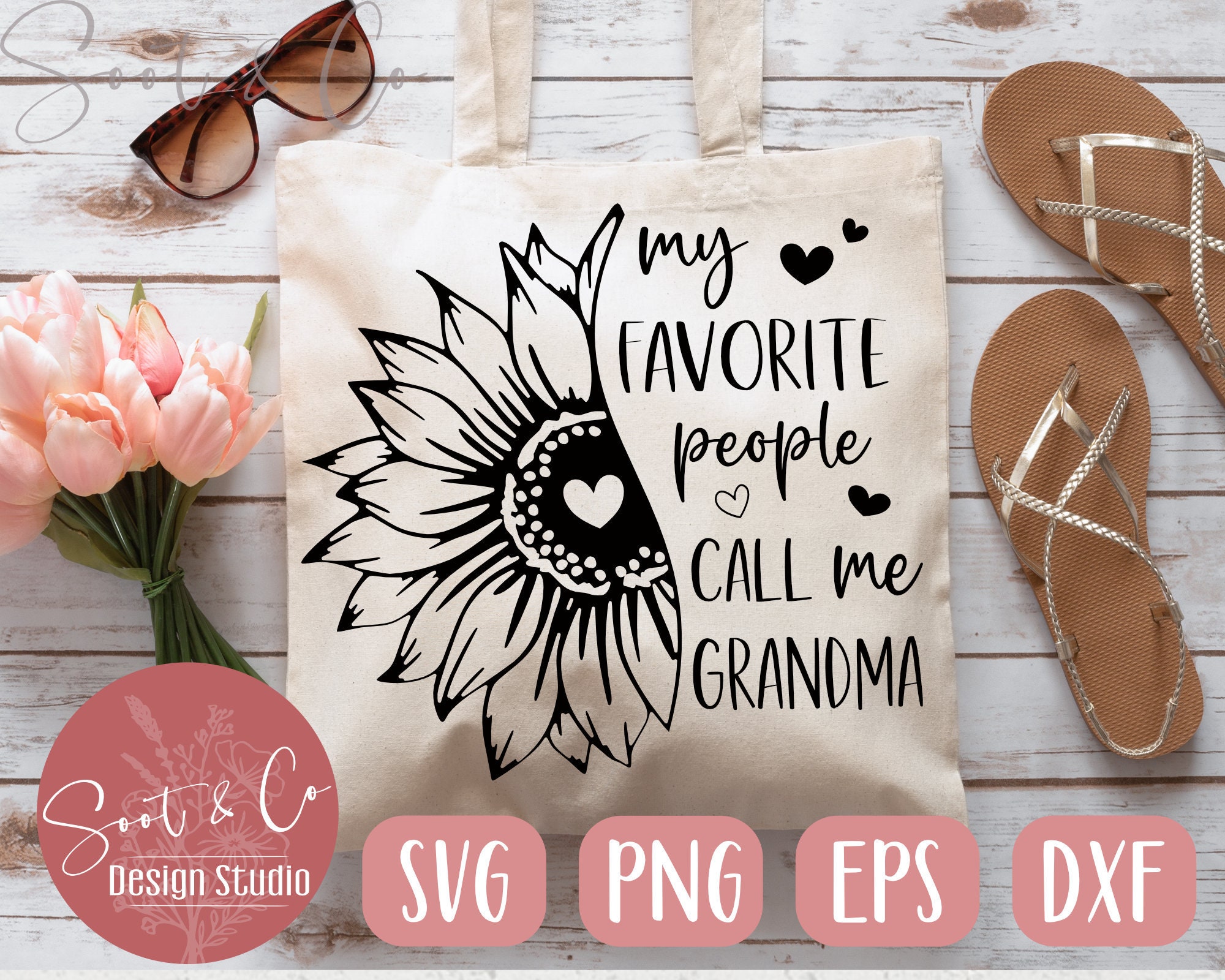 Grandma SVG Design My Favorite People Call Me Grandma SVG - Etsy