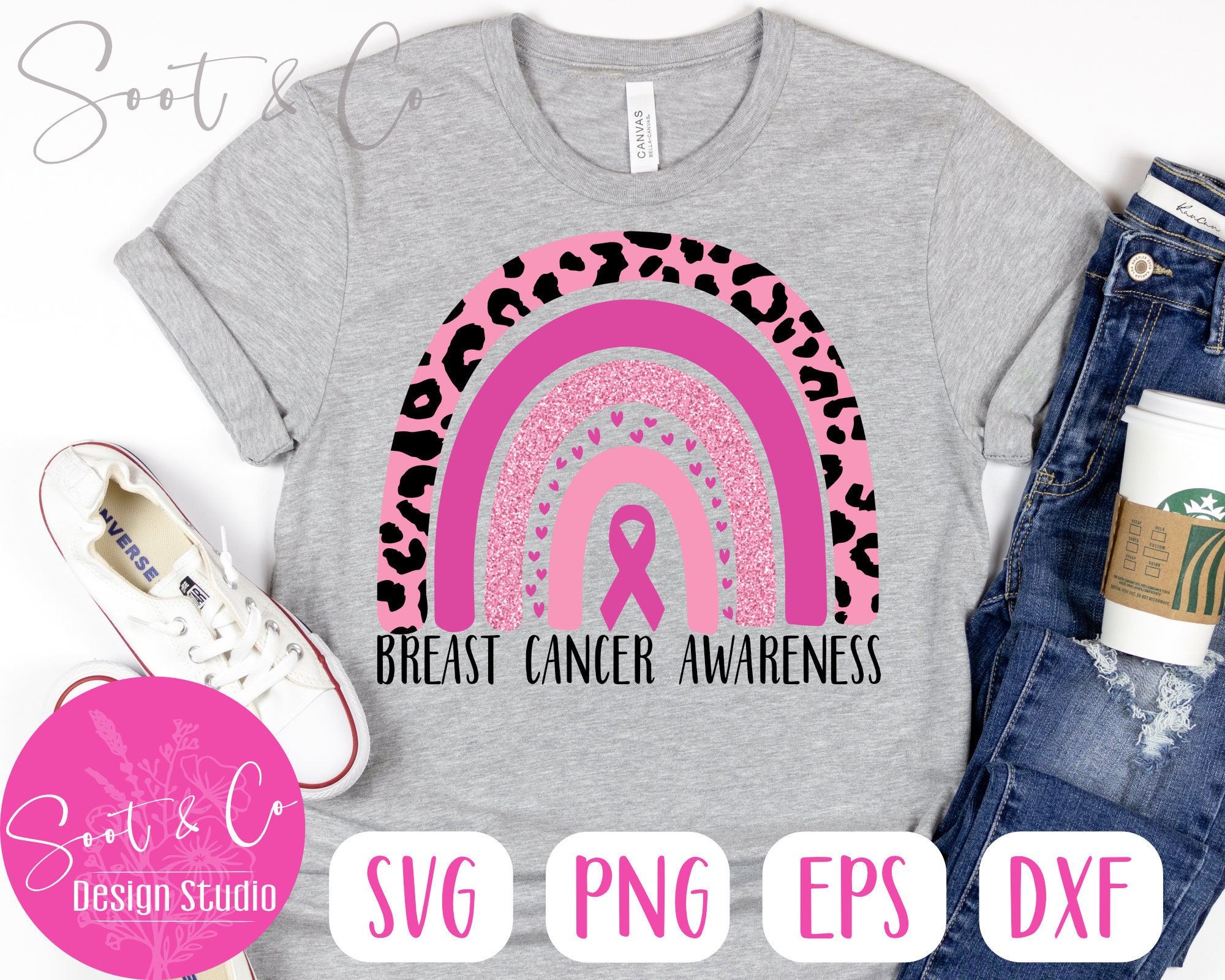 Buy Breast Cancer SVG Bundle - Breast Cancer Awareness Tee Bundle ...