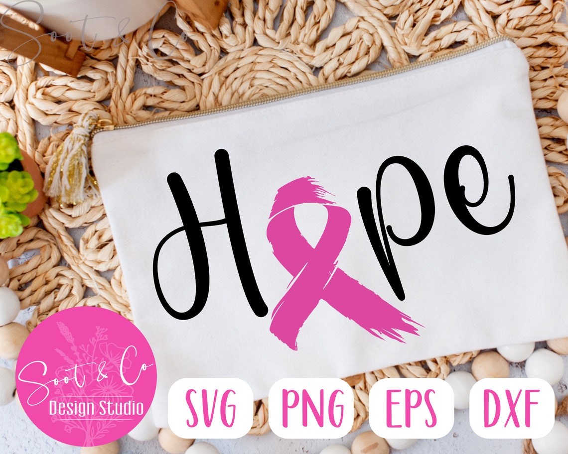 Breast Cancer Ribbon Svg, Hope Svg, Awareness Shirt Svg, Pink Ribbon ...