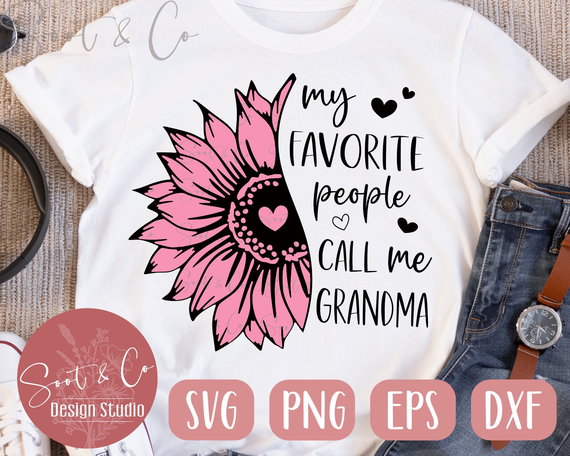 Grandma SVG Design My Favorite People Call Me Grandma SVG - Etsy