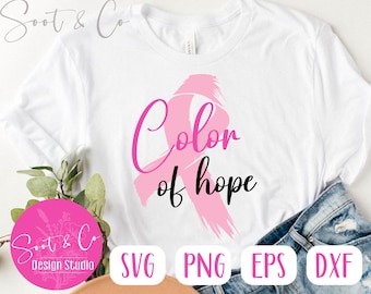 Breast Cancer Svg, Hope Svg, Awareness Shirt Svg, Pink Ribbon Svg, SVG ...
