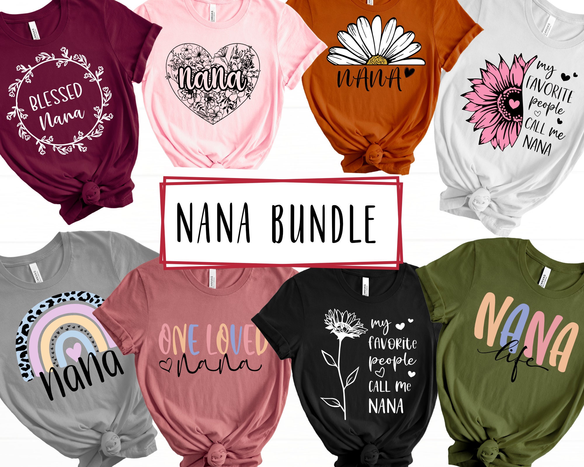 Nana SVG Bundle Nana T-shirt Design for Cricut Nana - Etsy