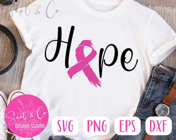 Breast Cancer Ribbon Svg Hope Svg Awareness Shirt Svg Pink - Etsy Australia