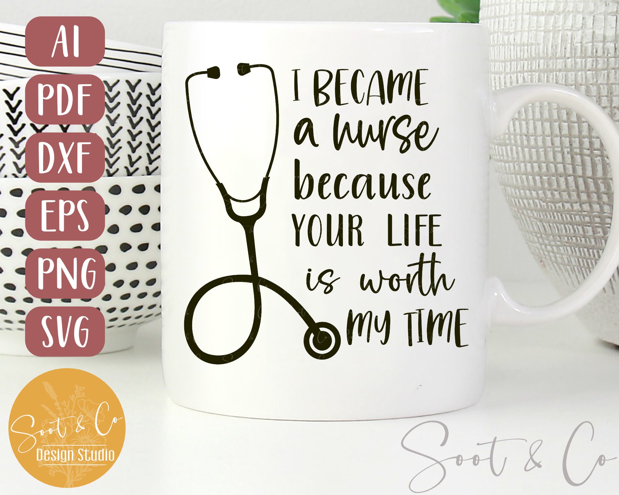 I Became a Nurse SVG, LNP Svg, Nurse Stethoscope Shirt Svg, Nurse ...
