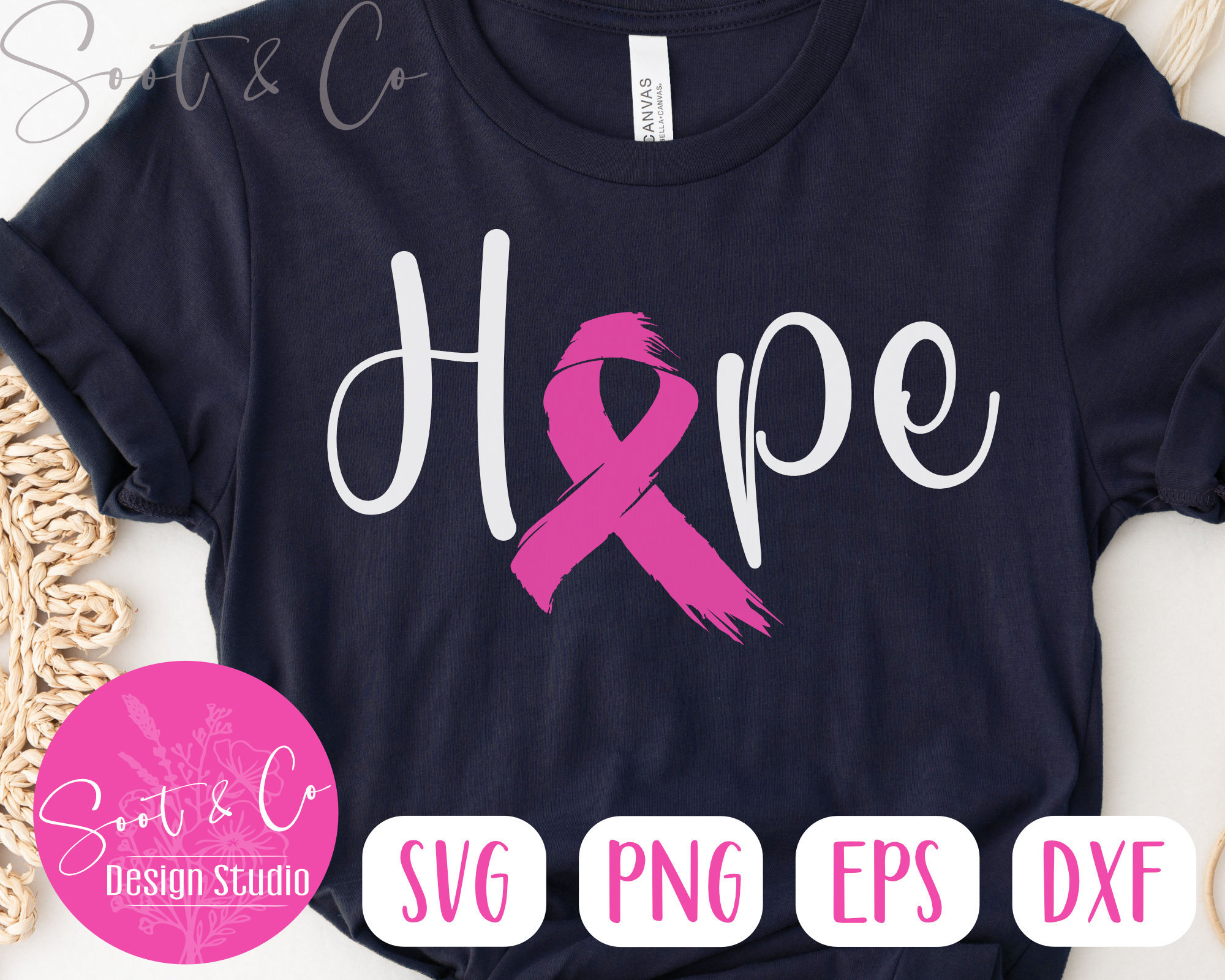 Breast Cancer Ribbon Svg Hope Svg Awareness Shirt Svg Pink - Etsy