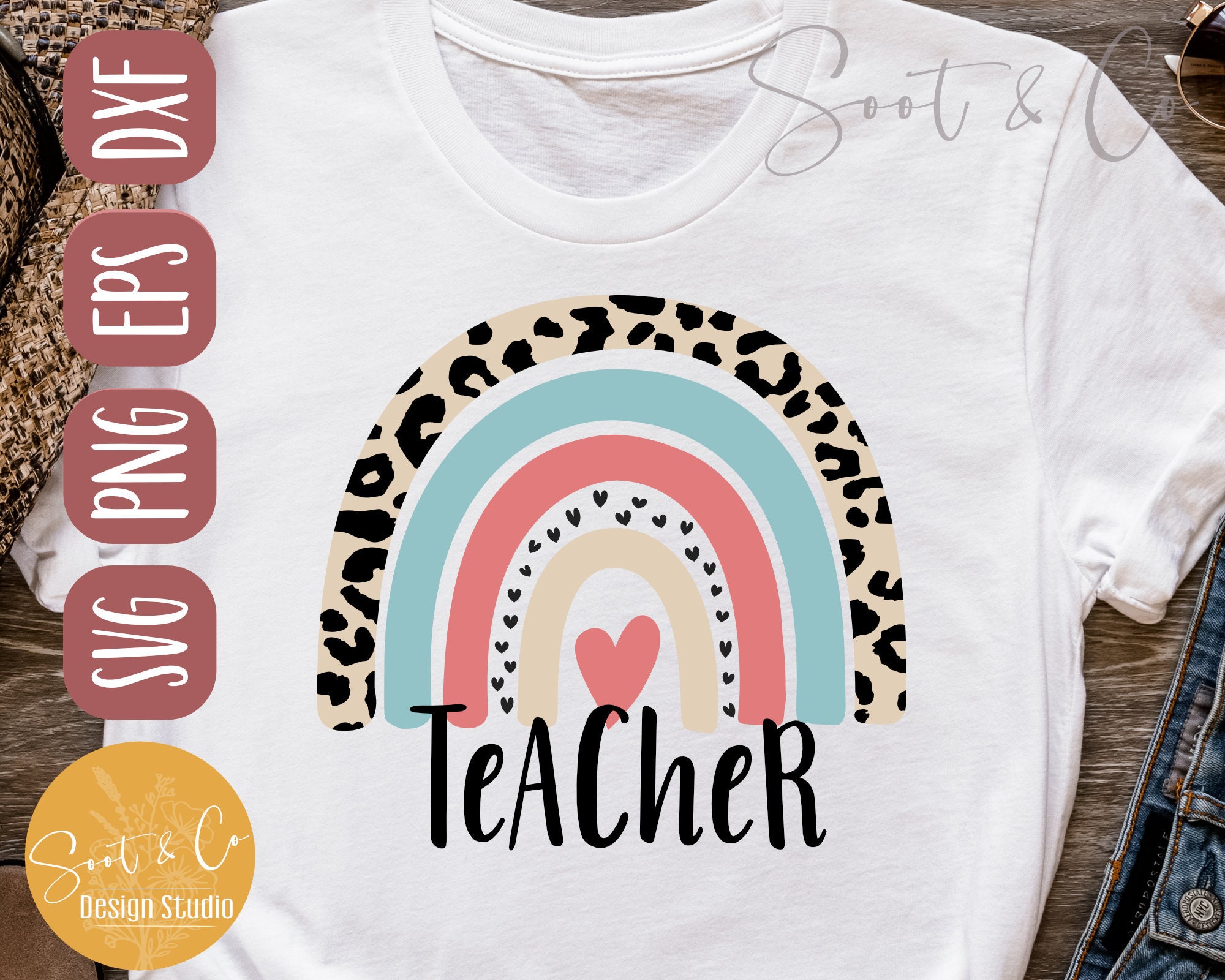 Teacher Rainbow SVG LNP Svg Teaching Svg Rainbow Svg Png - Etsy Australia