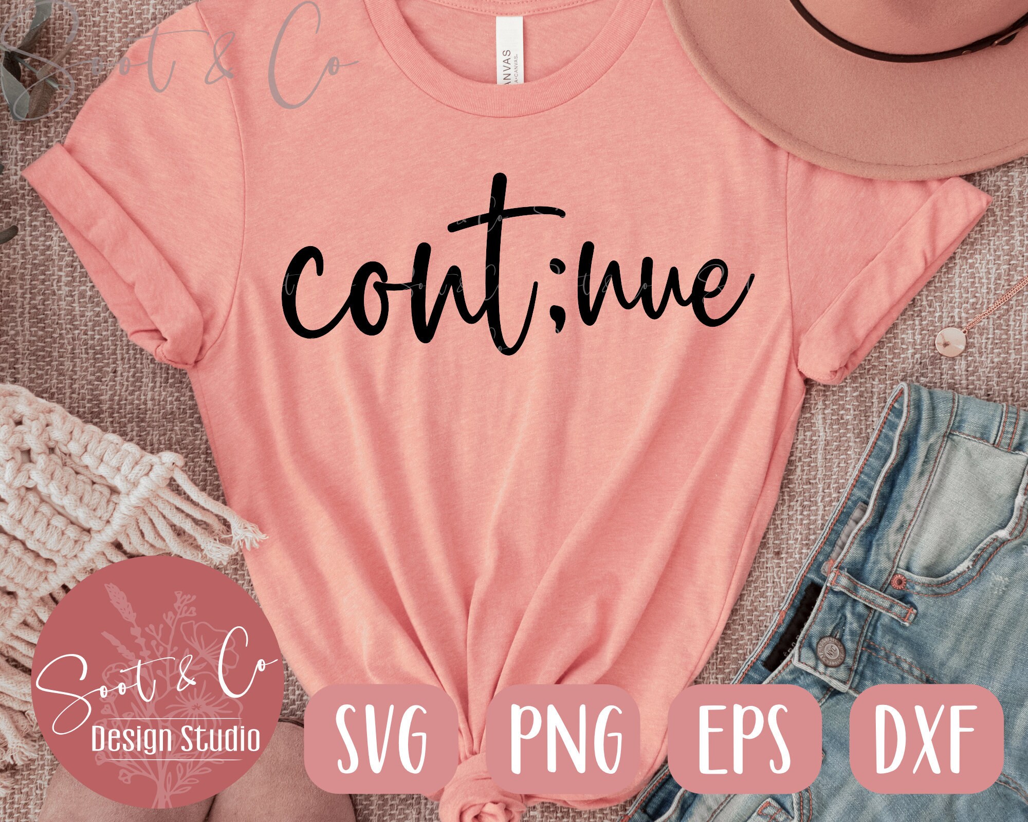 Mental Health Matters SVG - Continue Semicolon Svg Design - Mental ...