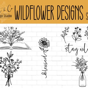 Wildflower SVG Big Bundle Wildflower SVG for Cricut 20 Wildflower ...