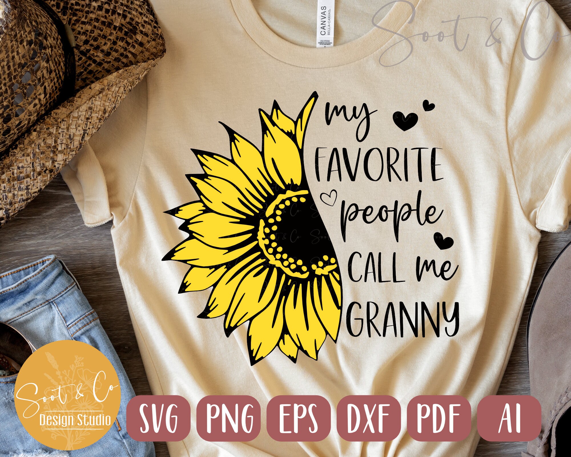 Granny Svg Design My Favorite People Call Me Granny Svg Etsy