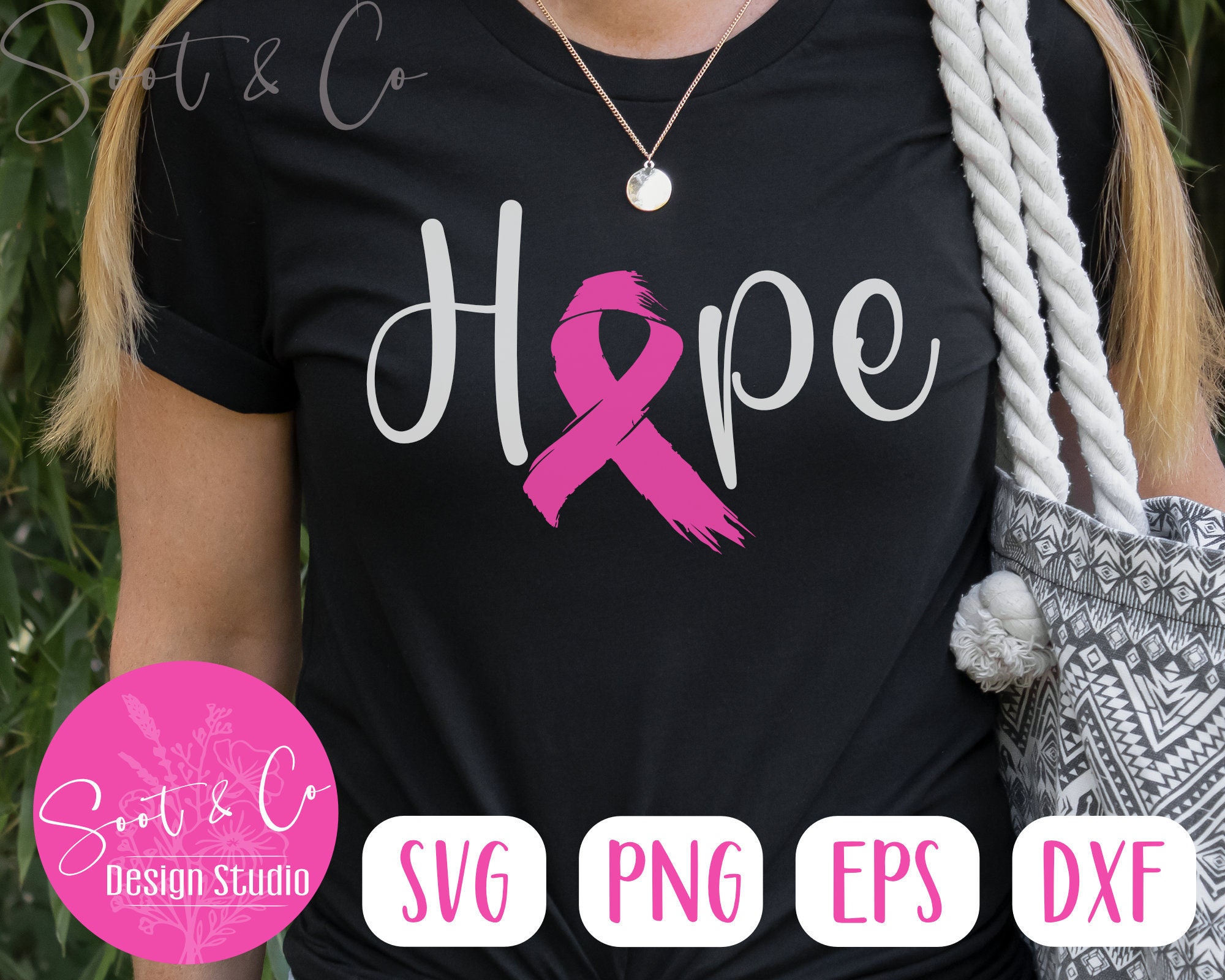 Breast Cancer Ribbon Svg, Hope Svg, Awareness Shirt Svg, Pink Ribbon ...