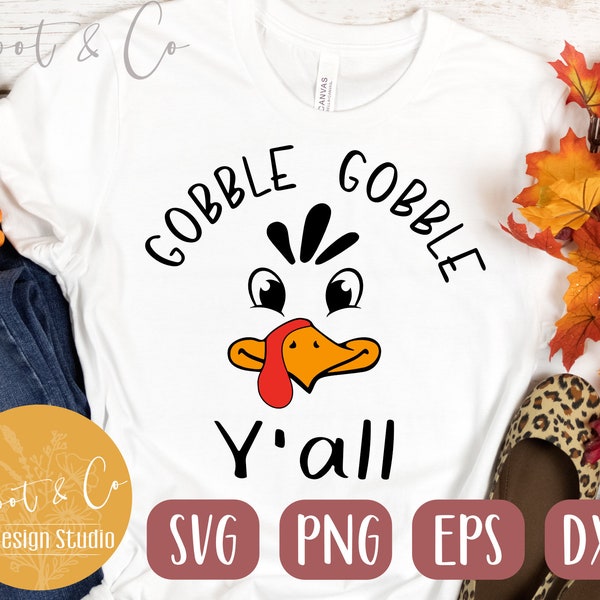 Gobble Gobble Clipart - Etsy