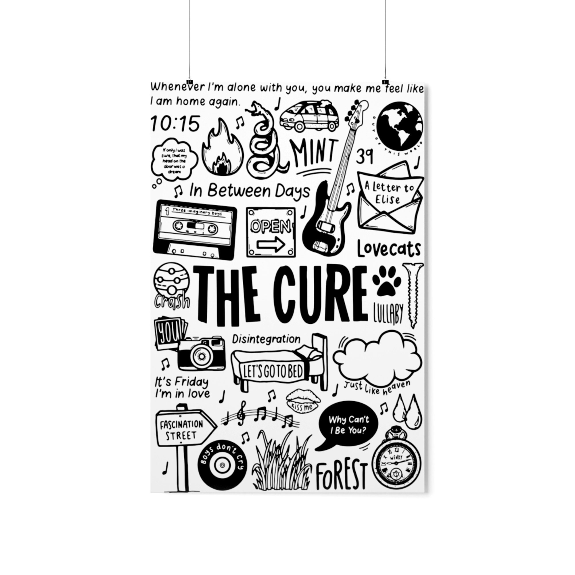 The Cure Poster, The Cure Band Poster sold by Gabriela Garza | SKU ...