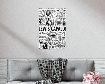 Lewis Capaldi Canvas - Etsy