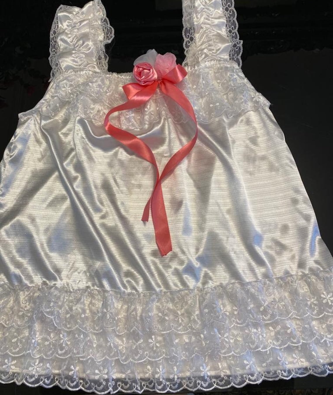 Sissy Pure White Bridle Style Baby Doll Nighty Negligee Dress Set, Cami ...