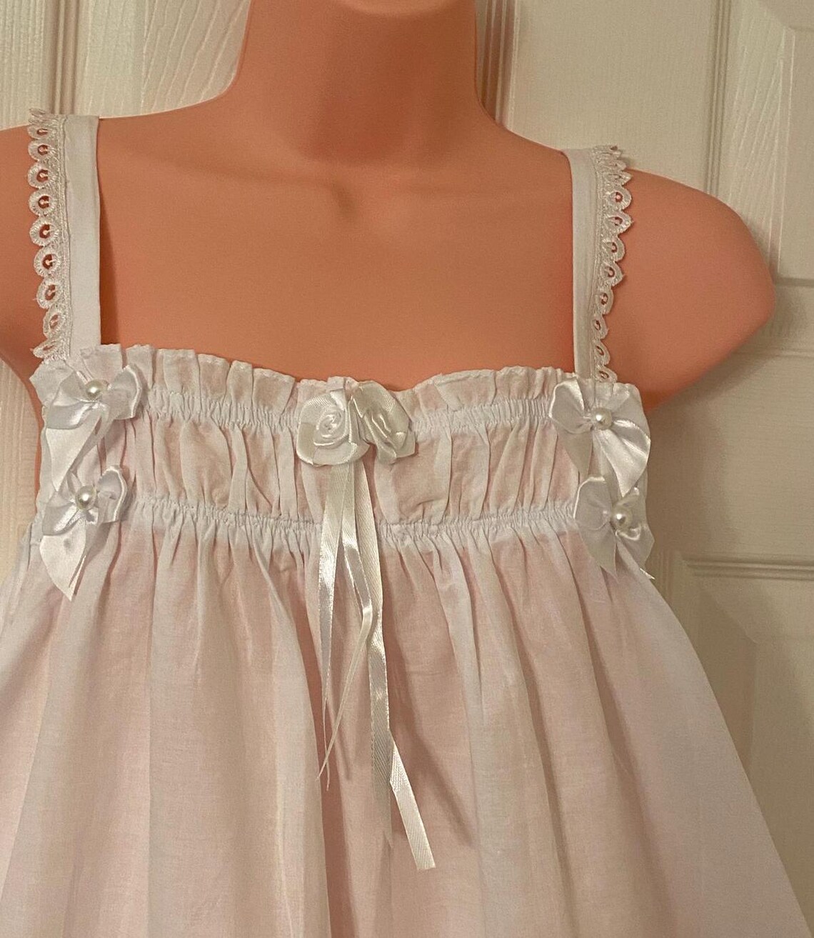 100%pure Cotton Summer Nighty, Natural Quality Muslin Fabric ...