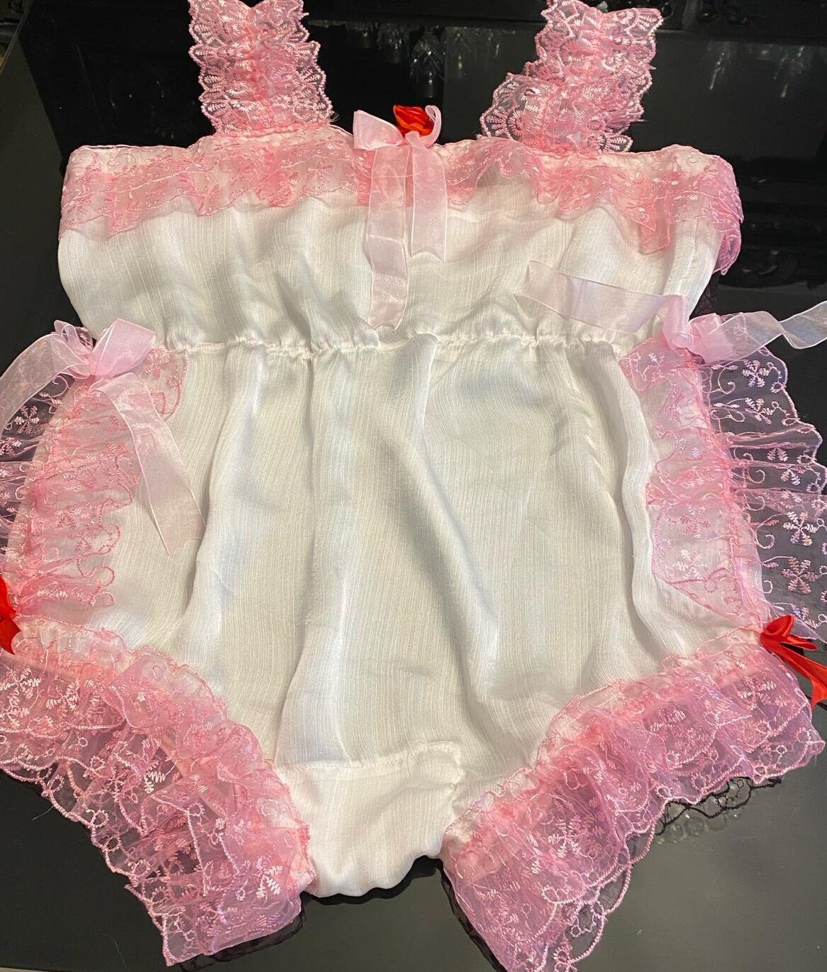 Sissy Transparent Bodysuit, Sheer Nylon Lingerie Bodysuit, See Through ...