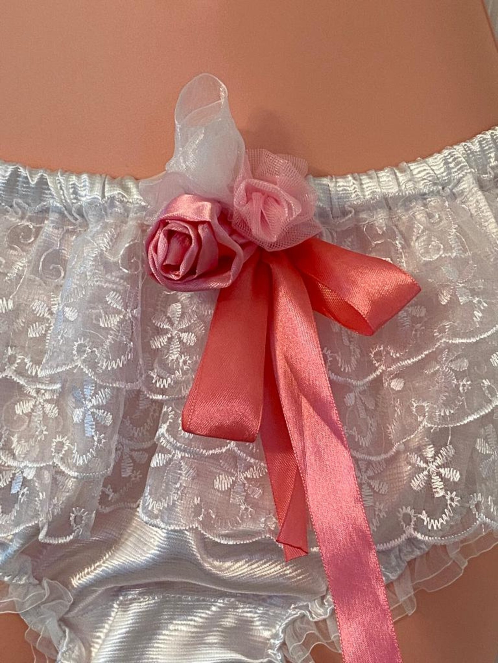 Sissy Pure White Bridle Style Baby Doll Nighty Negligee Dress Set, Cami ...