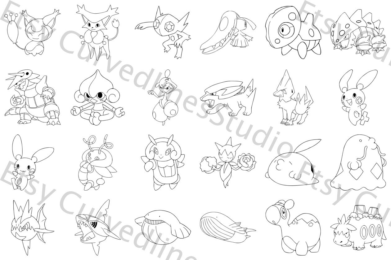 Pokemon Complete 3rd Gen SVG PNG EPS File for Cricut Banner - Etsy ...