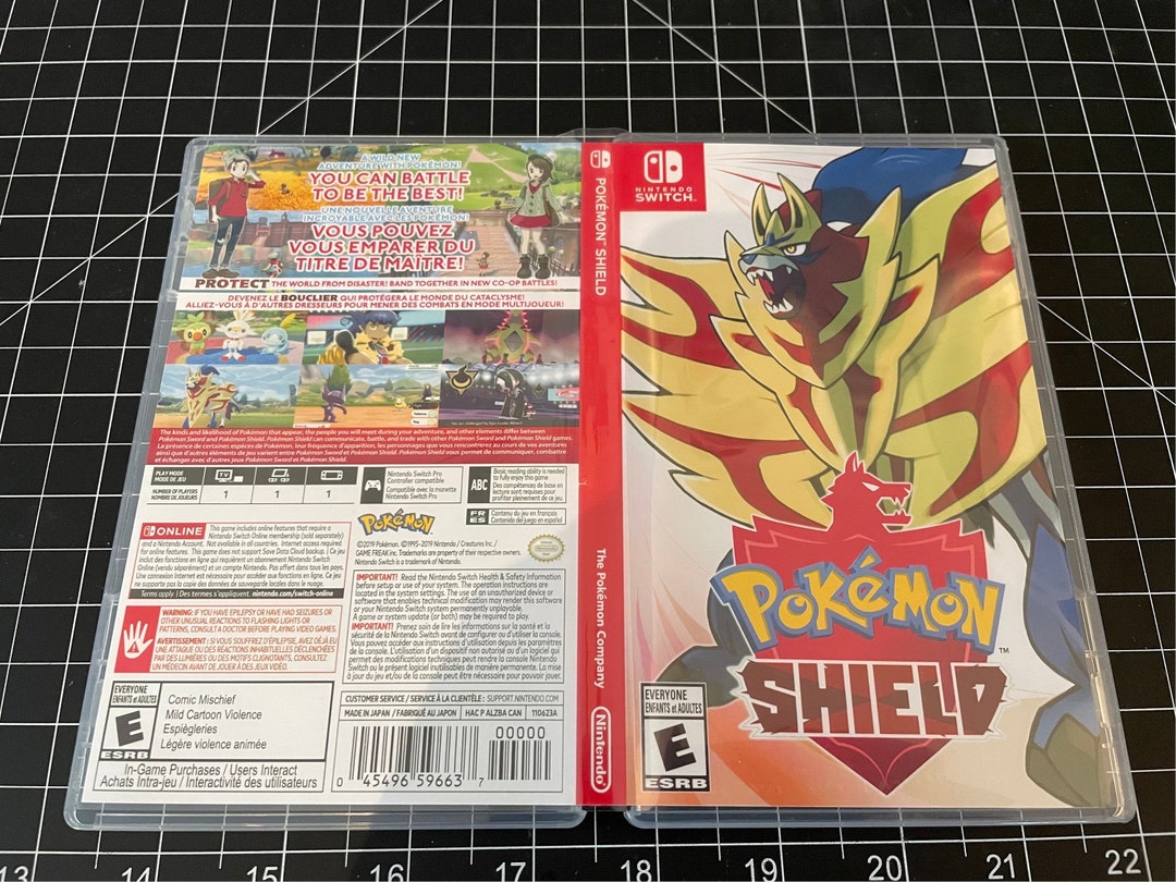 Pokemon Shield Cover Art Replacement Insert for Nintendo - Etsy