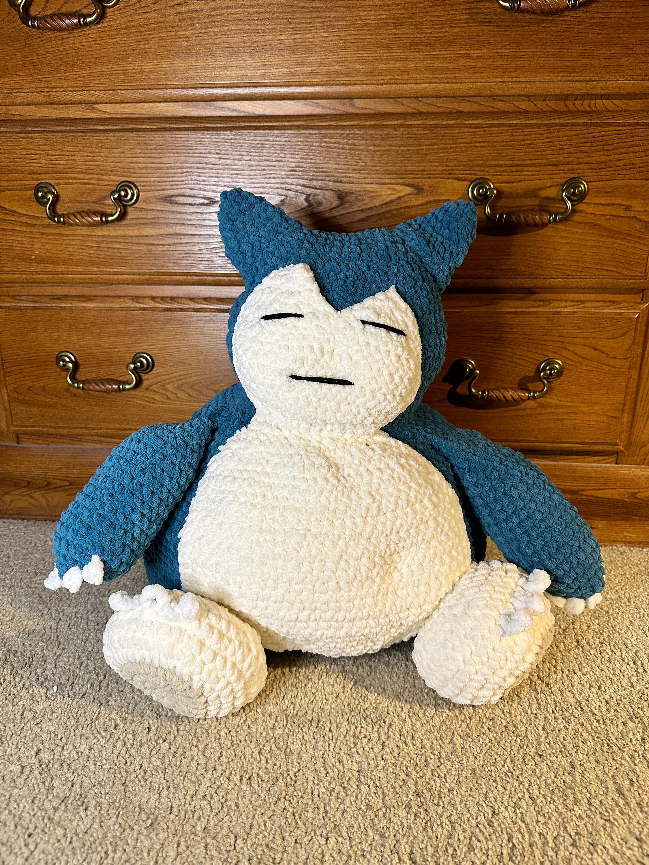 Crochet Snorlax Plushie - Etsy
