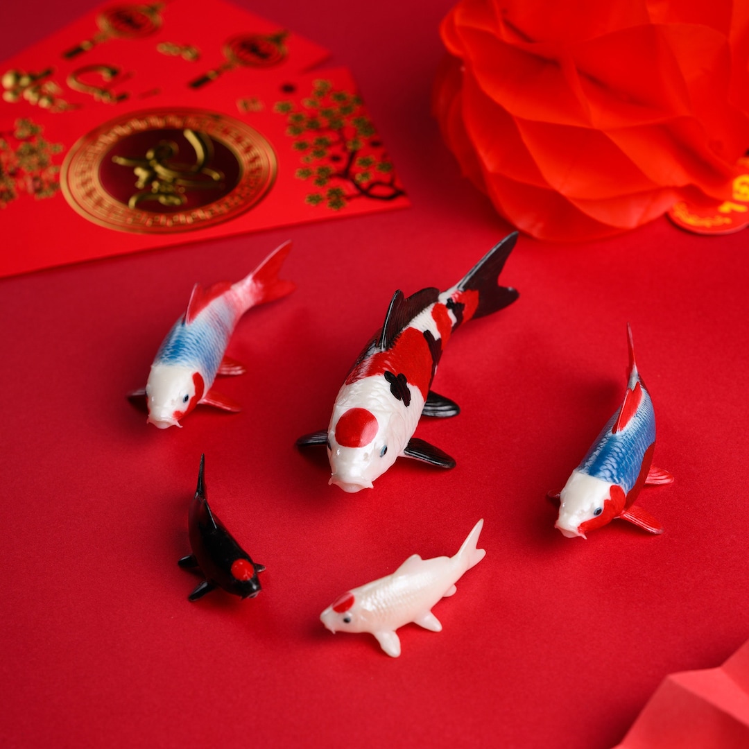 Koi Fish Figure premium lunar New Year Edition Resin Collectible ...