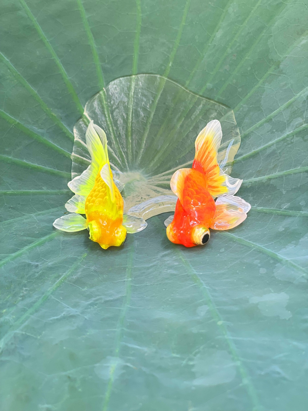 LAST STOCK Large Fancy Gold Fish Figure Resin Figure Collectibles ...