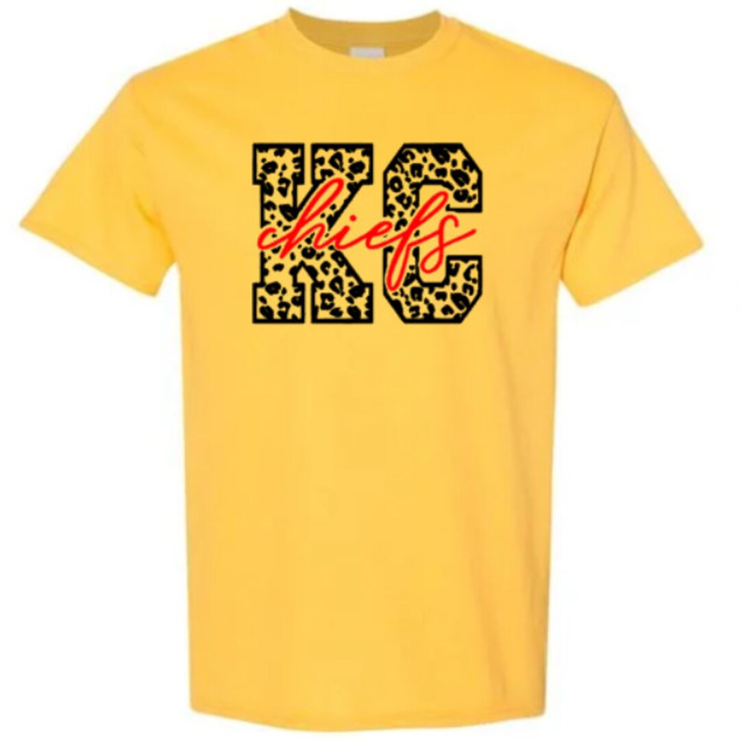 Leopard Print Kansas City Chiefs Animal Print T-shirt - Etsy