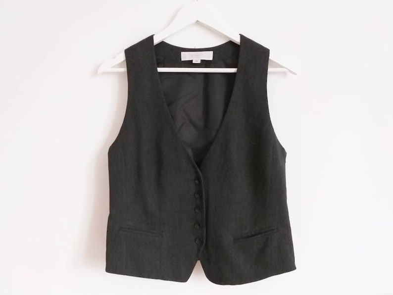 Black Costume Vest, Women's Suit Vest, Full Back Vest, Dancer's Costume ...