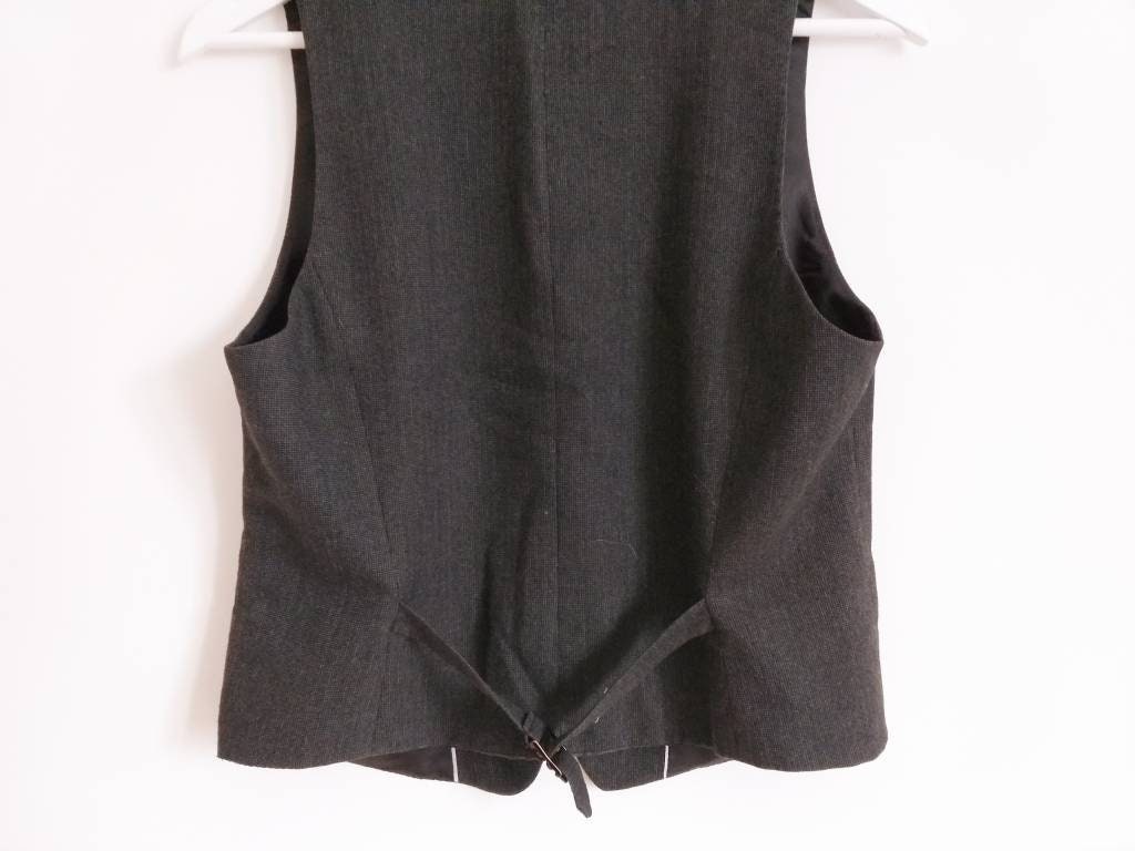 Black Costume Vest, Women's Suit Vest, Full Back Vest, Dancer's Costume ...