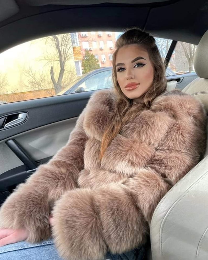 Faux Fox Fur Coat Women - Etsy