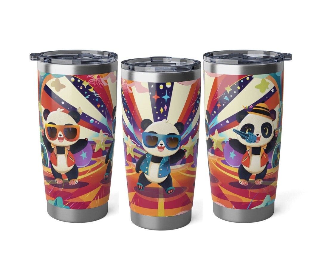 K-pop Panda Tumbler, Panda Tumbler, K-pop Style, K Pop Panda Band ...