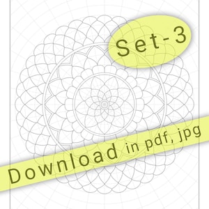 8 Mandala Practice Sheets (set-3) in PDF/JPG for Mandala Practice and ...