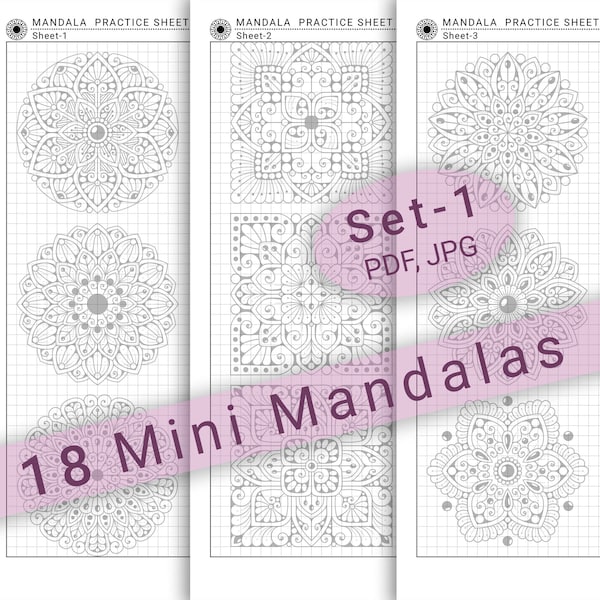 Dot Mandala Pattern - Etsy
