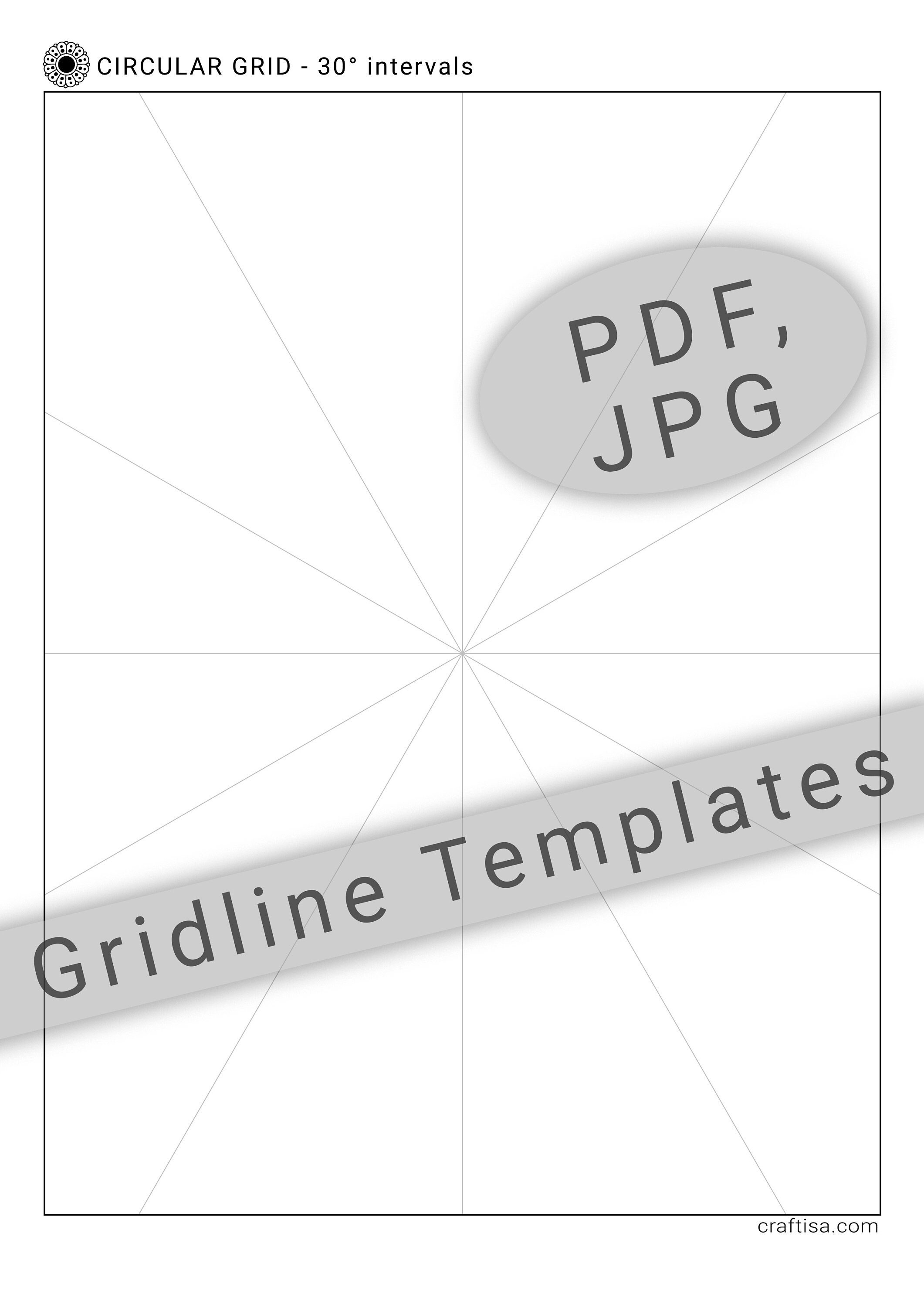 9 Gridline Templates in PDF/JPG for Mandala Practice and Art - Etsy