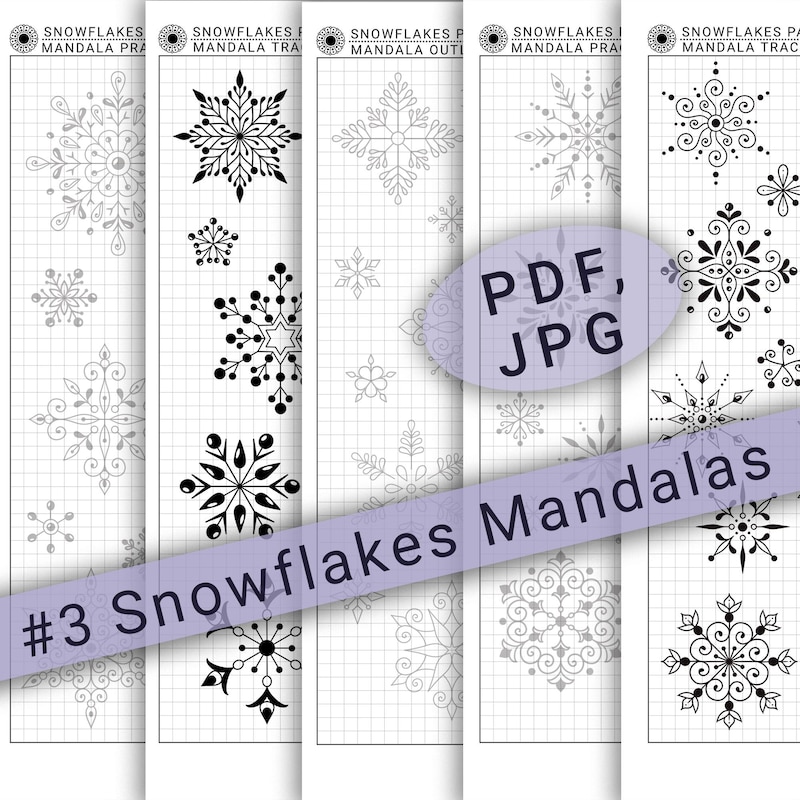 Snowflake Mandala Patterns - Etsy