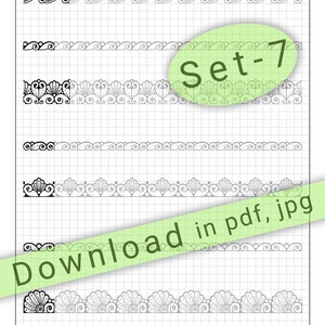 8 Mandala Practice Sheets (set-7) in PDF/JPG for Mandala Practice and ...