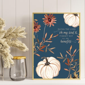 Psalm 103:2 Fall Foliage Digital Print - Etsy