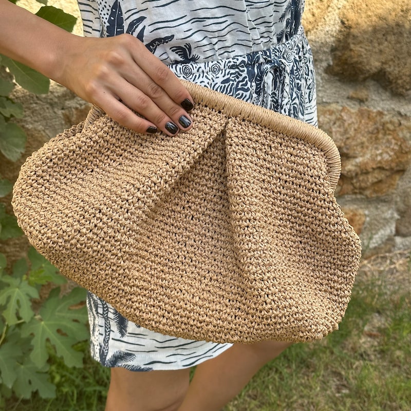 Raffia Clutch - Etsy