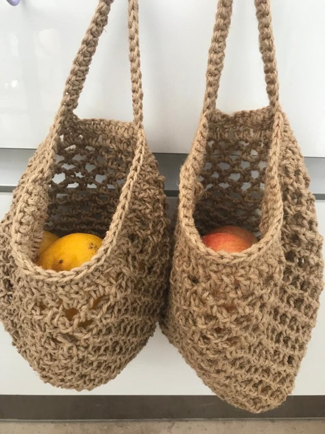 Jute Hanging Baskets - Etsy