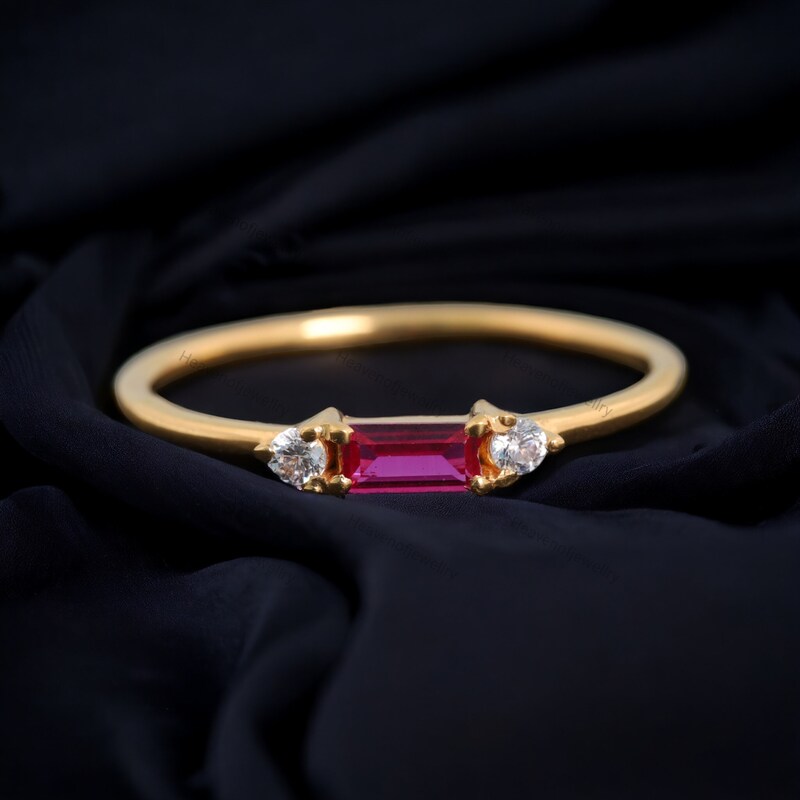 Art Deco Ruby Ring - Etsy