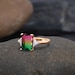 Watermelon Tourmaline Ring Personalized Custom Gift - Etsy