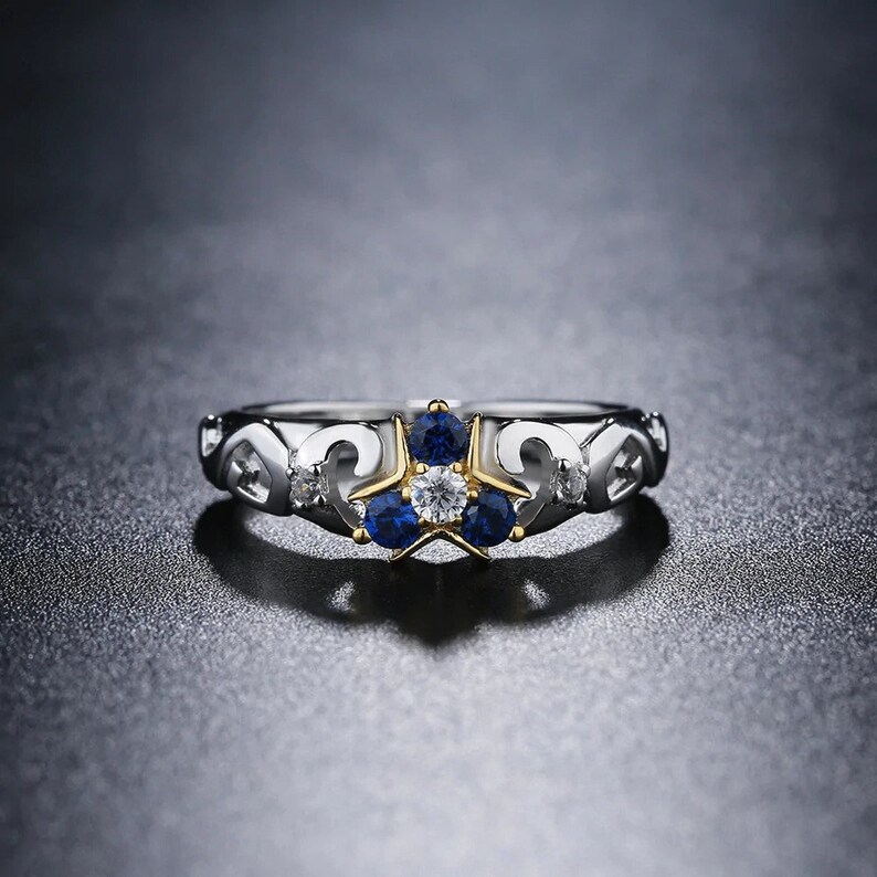 Zora Sapphire Video Game Engagement Ring 14K Gold Legend of - Etsy