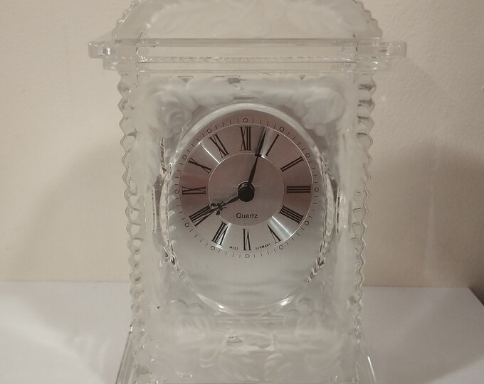 Lead Crystal Clock Anna Hütte Vintage, Clock, Old, Made in Germany ...